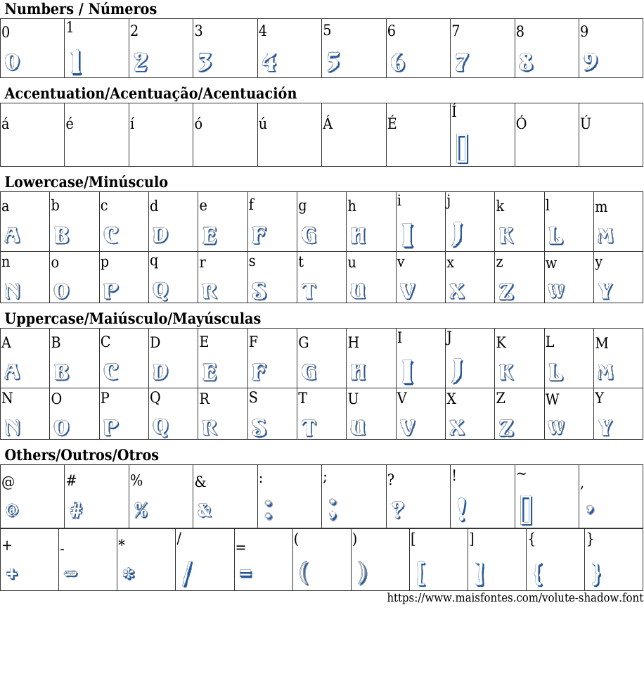 Volute Shadow: Free Font Download | MaisFontes