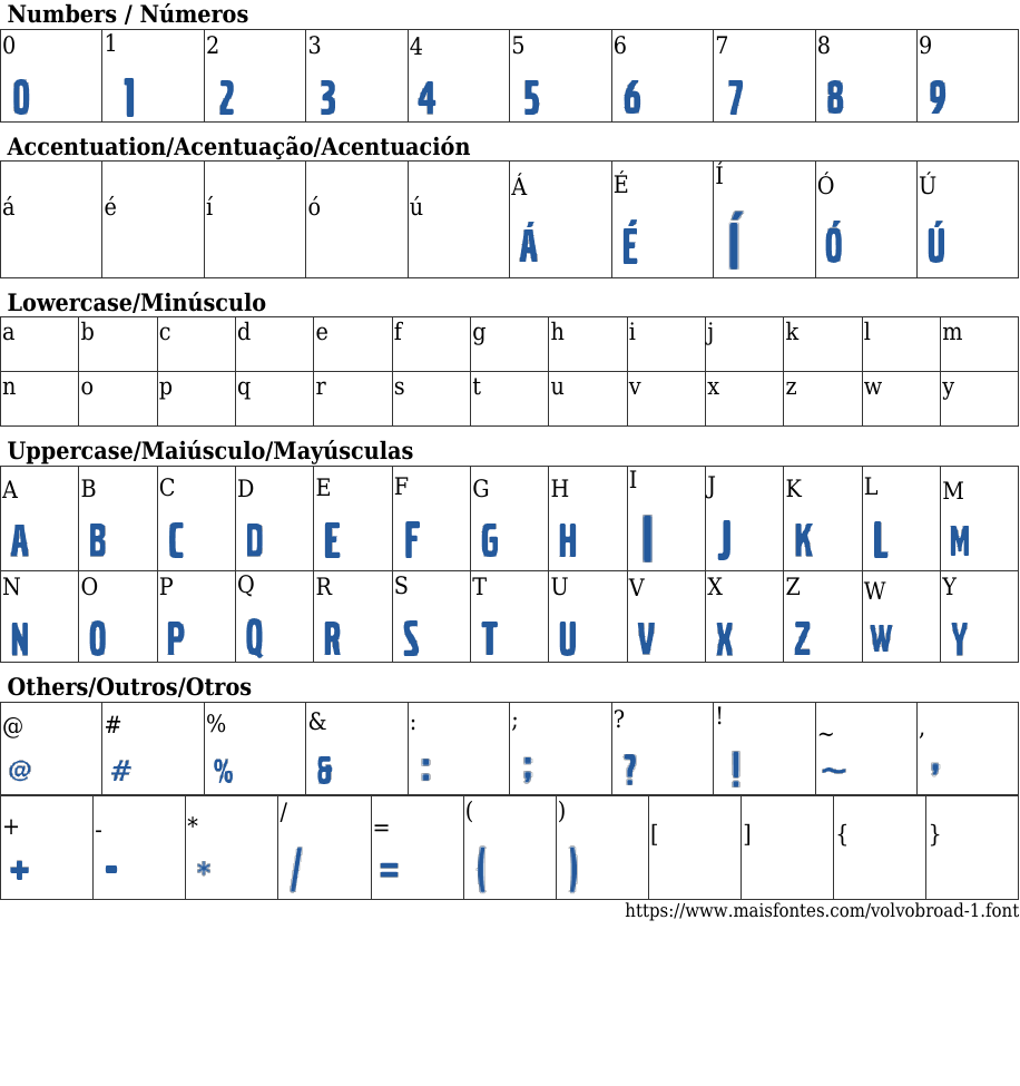 VOLVO BROAD CAPS: Free Font Download | MaisFontes