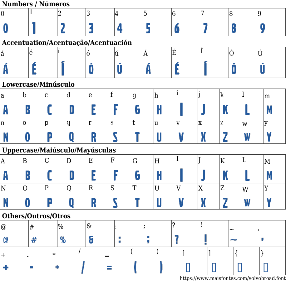 Volvo Broad: Free Font Download | MaisFontes