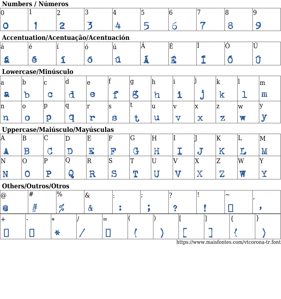 VTCorona TR: Baixar Fonte Grátis | MaisFontes