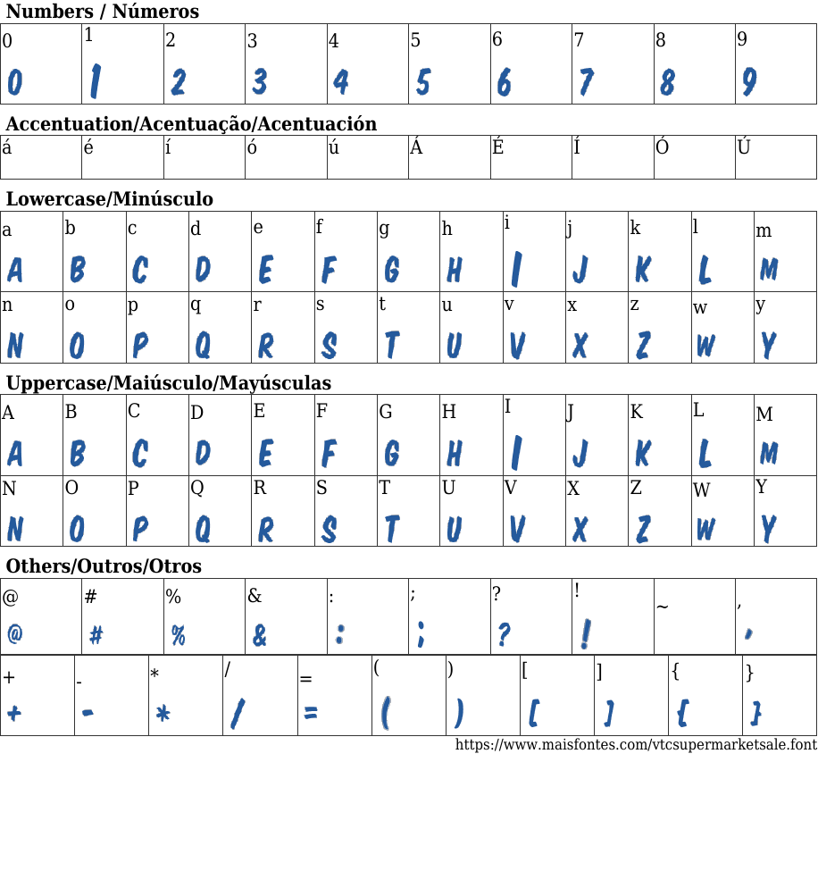 VTC SuperMarket Sale: Free Font Download | MaisFontes