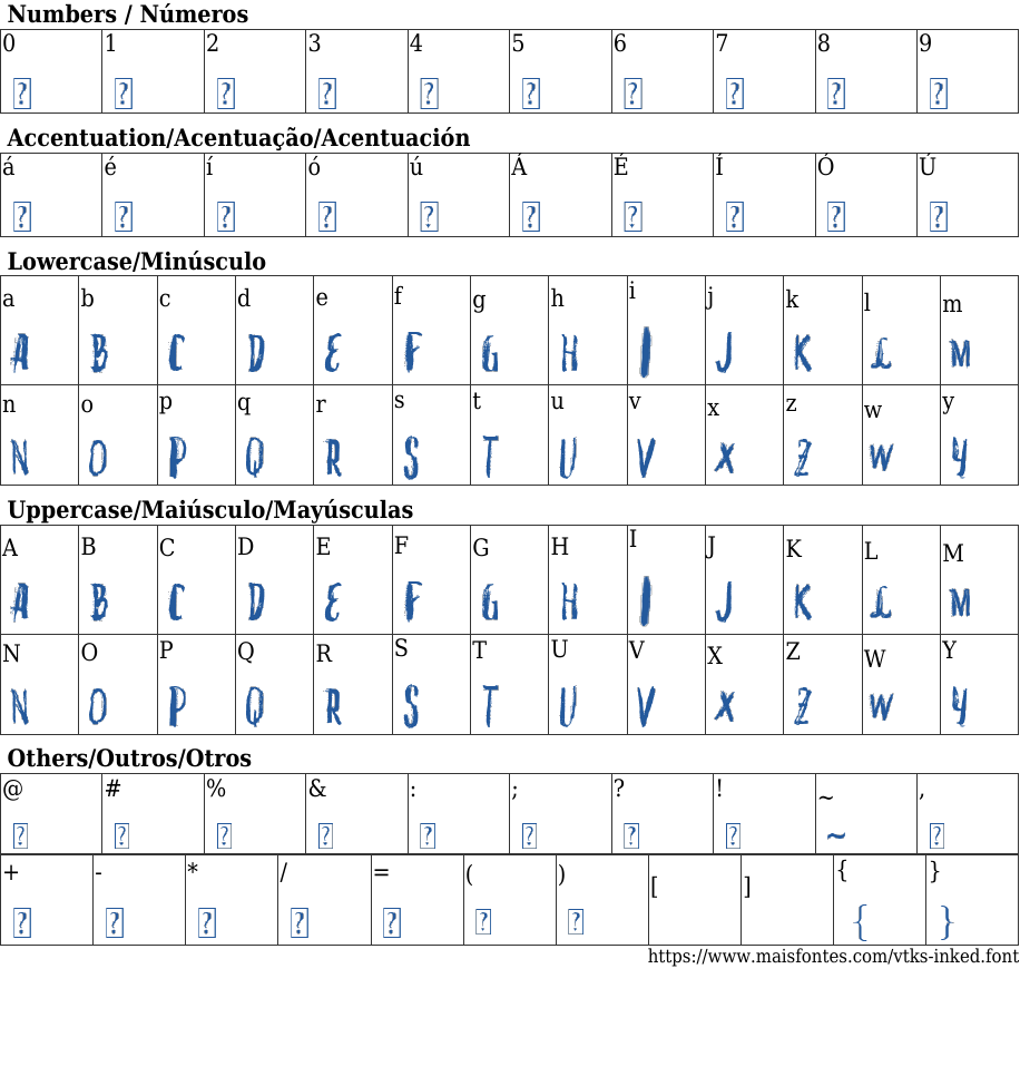 Baixar Fonte VTKS INKED Grátis | MaisFontes.com