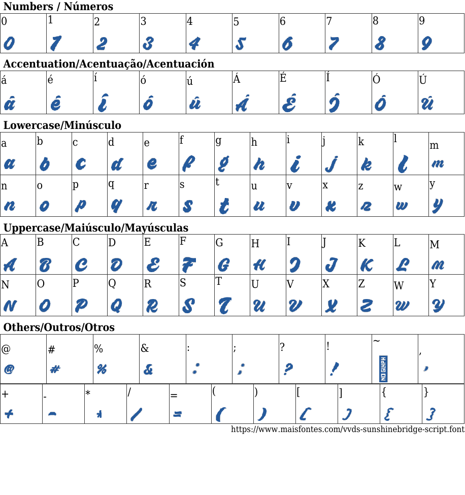 VVDS Sunshine Bridge Script: Download Free Font | MaisFontes