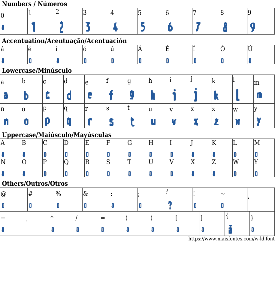 W ld: Free Font Download | MaisFontes