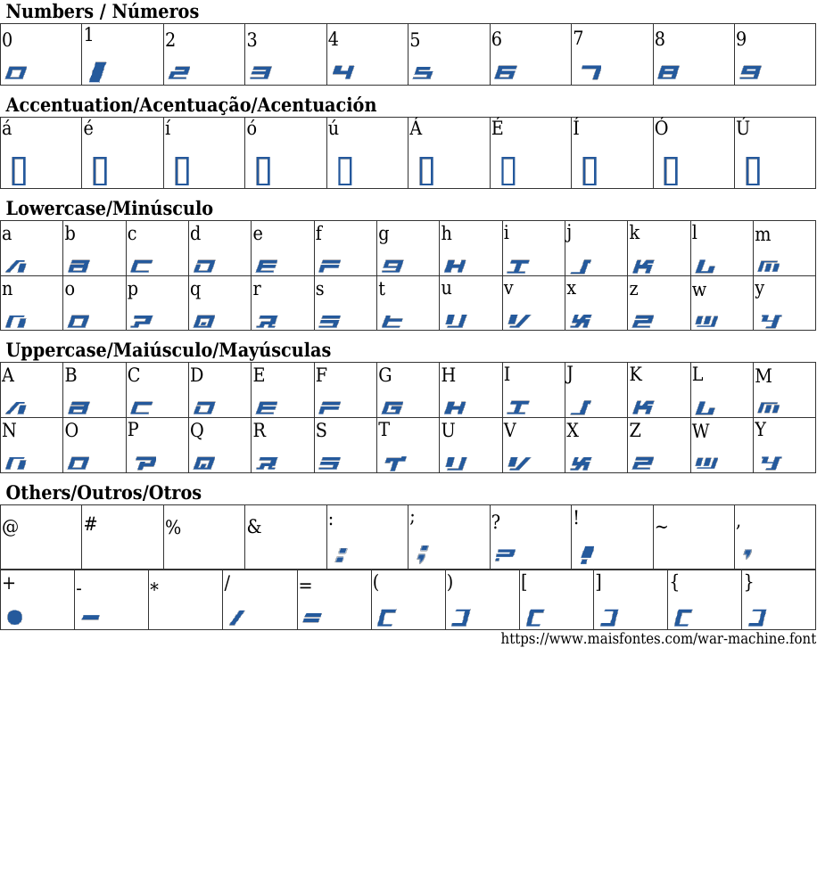 War Machine: Free Font Download | MaisFontes