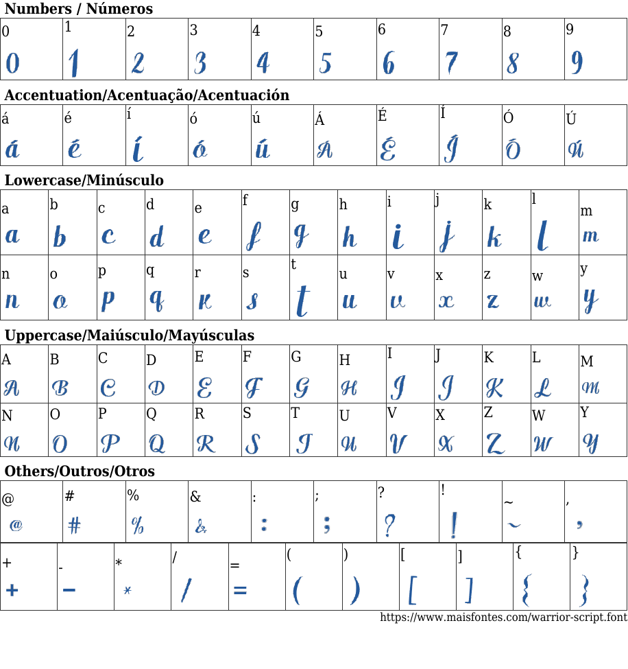 Warrior Script Font: Free Download | MaisFontes