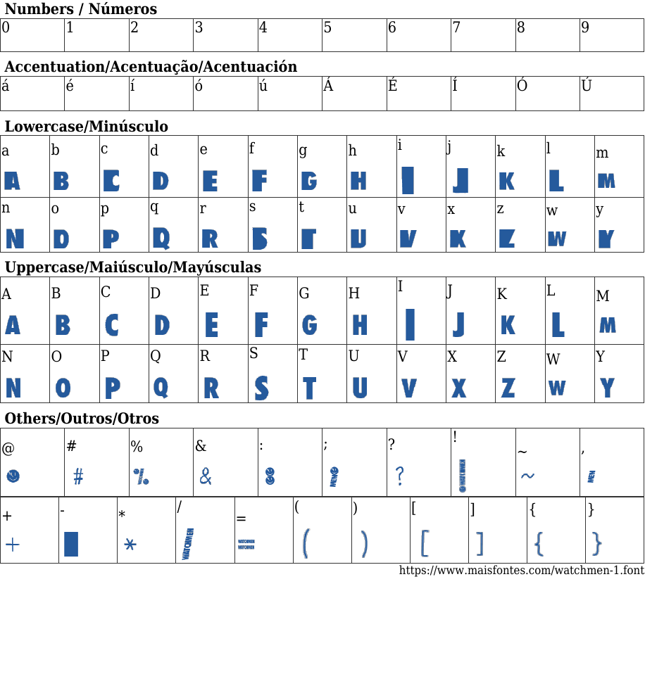 WATCHMEn: Free Font Download | MaisFontes