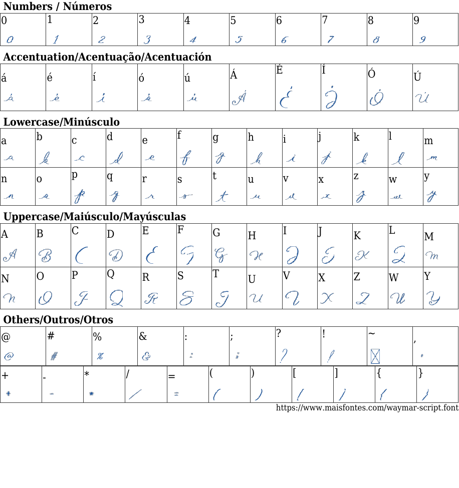 Waymar Script font download | MaisFontes.com