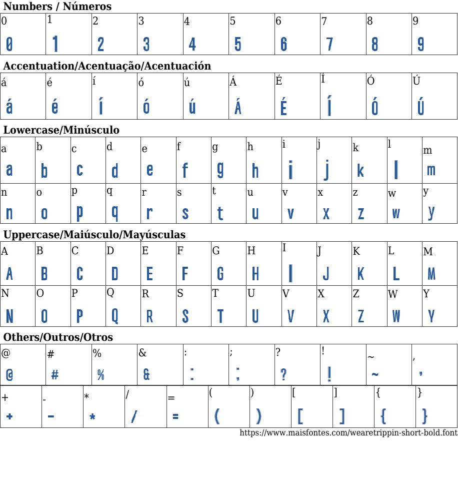 Wearetrippin Short Bold: Baixar Fonte Grátis | MaisFontes