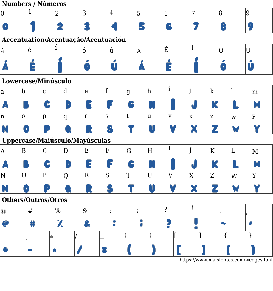 Wedges: Download Free Font | MaisFontes