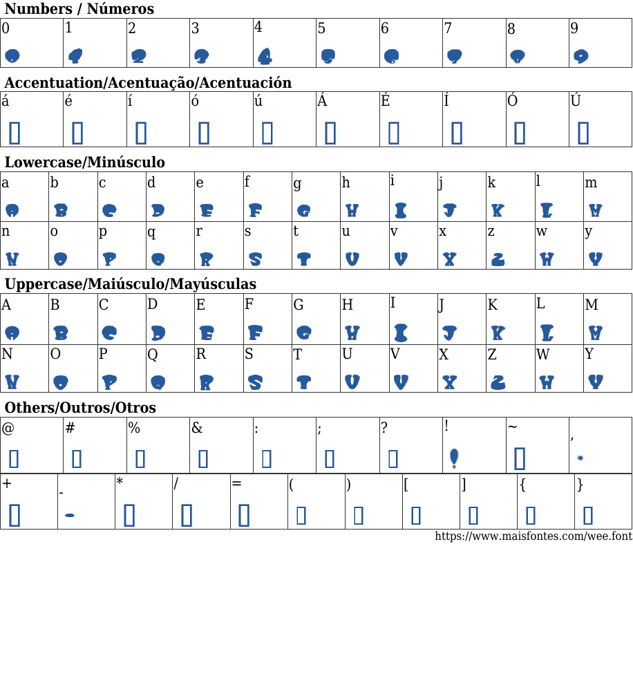 Wee: Free Font Download | MaisFontes
