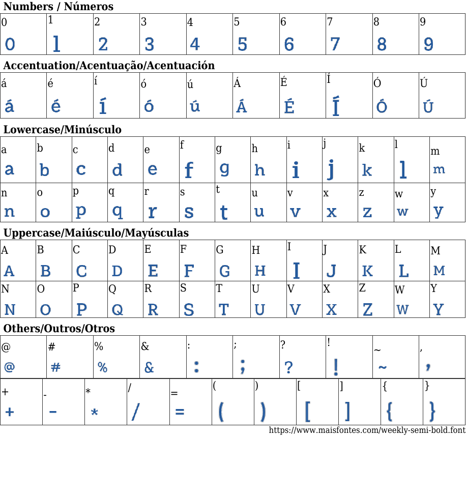 Weekly Semi Bold: Free Font Download | MaisFontes