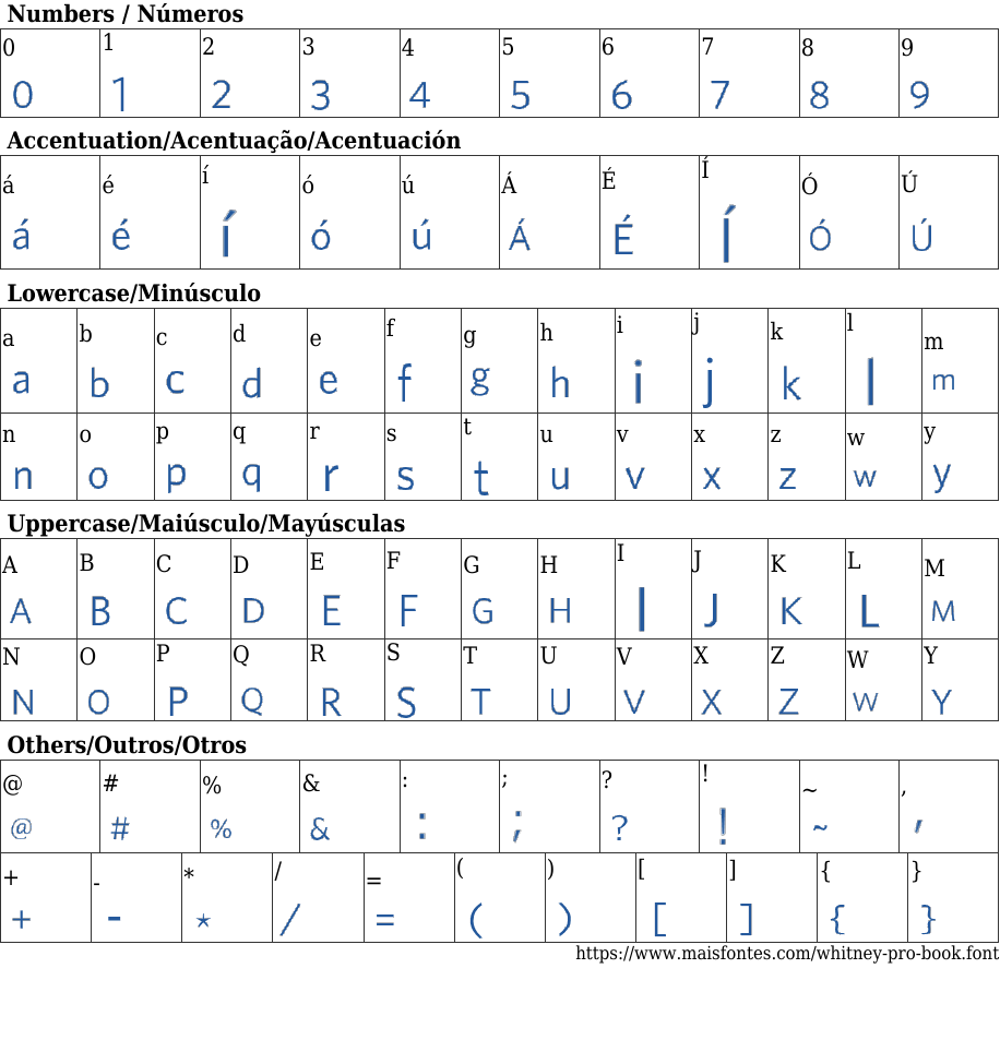 Whitney Pro Book Font: Free Download | MaisFontes
