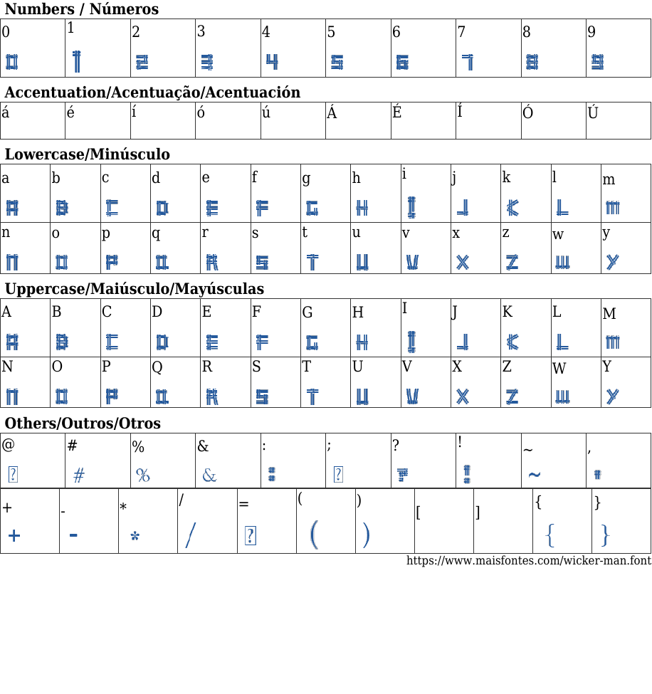Wicker man: Free Font Download | MaisFontes