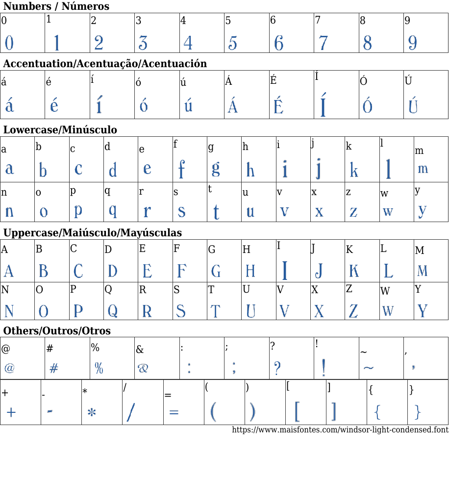 Windsor Light Condensed: Free Font Download | MaisFontes