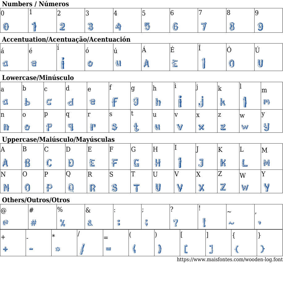 Wooden Log: Free Font Download | MaisFontes