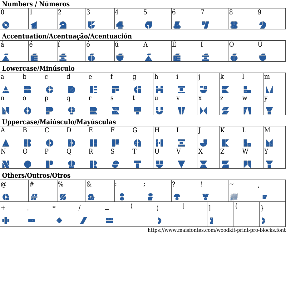 Woodkit Print Pro Blocks: Free Font Download | MaisFontes