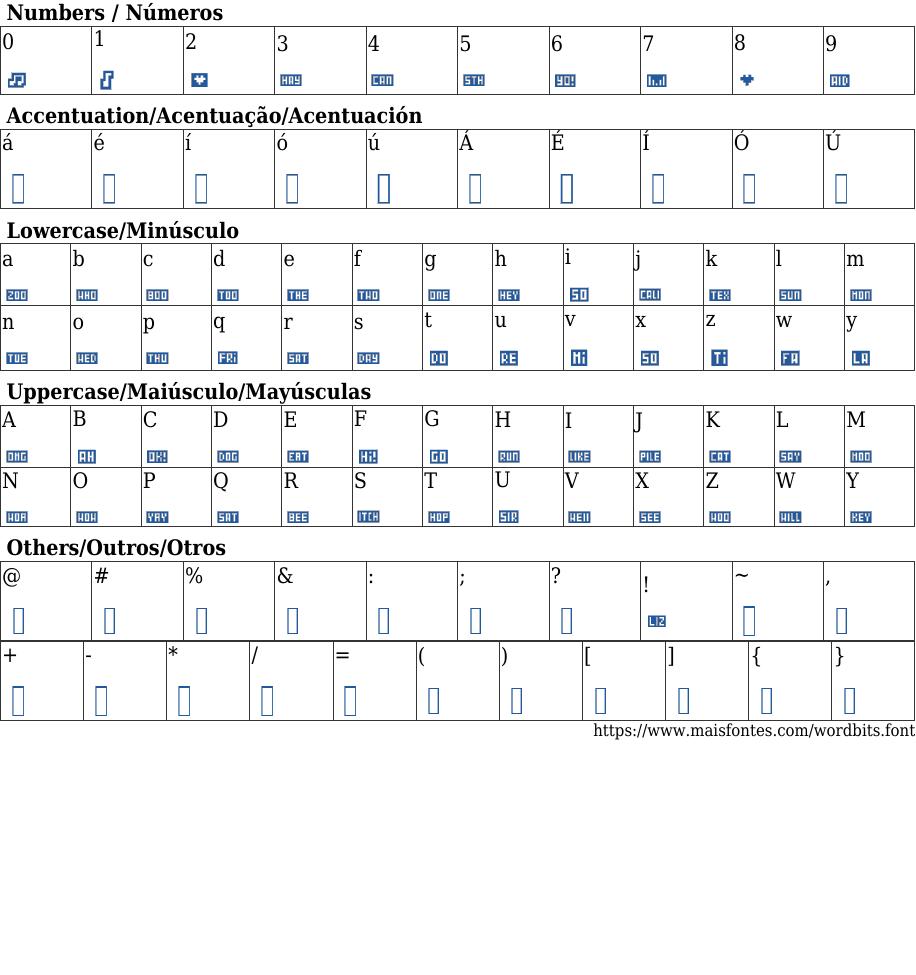 WordBits Font: Free Download | MaisFontes