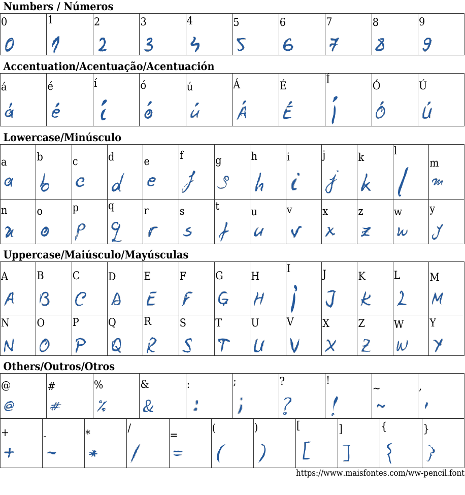 WW Pencil: Free Font Download | MaisFontes