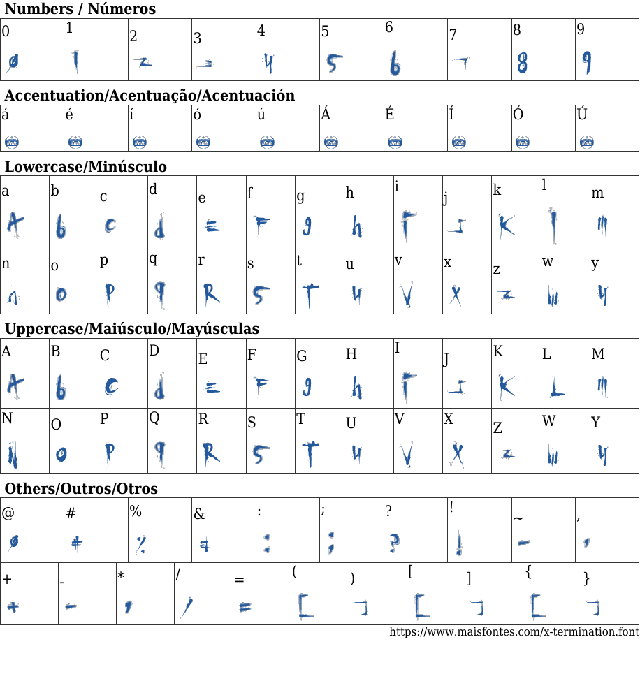 X Termination: Baixar Fonte Grátis | MaisFontes