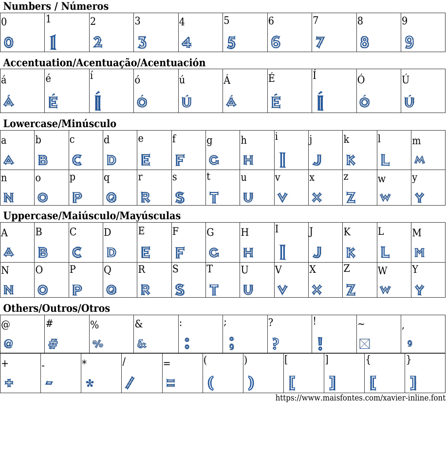 Xavier Inline: Baixar Fonte Grátis | MaisFontes