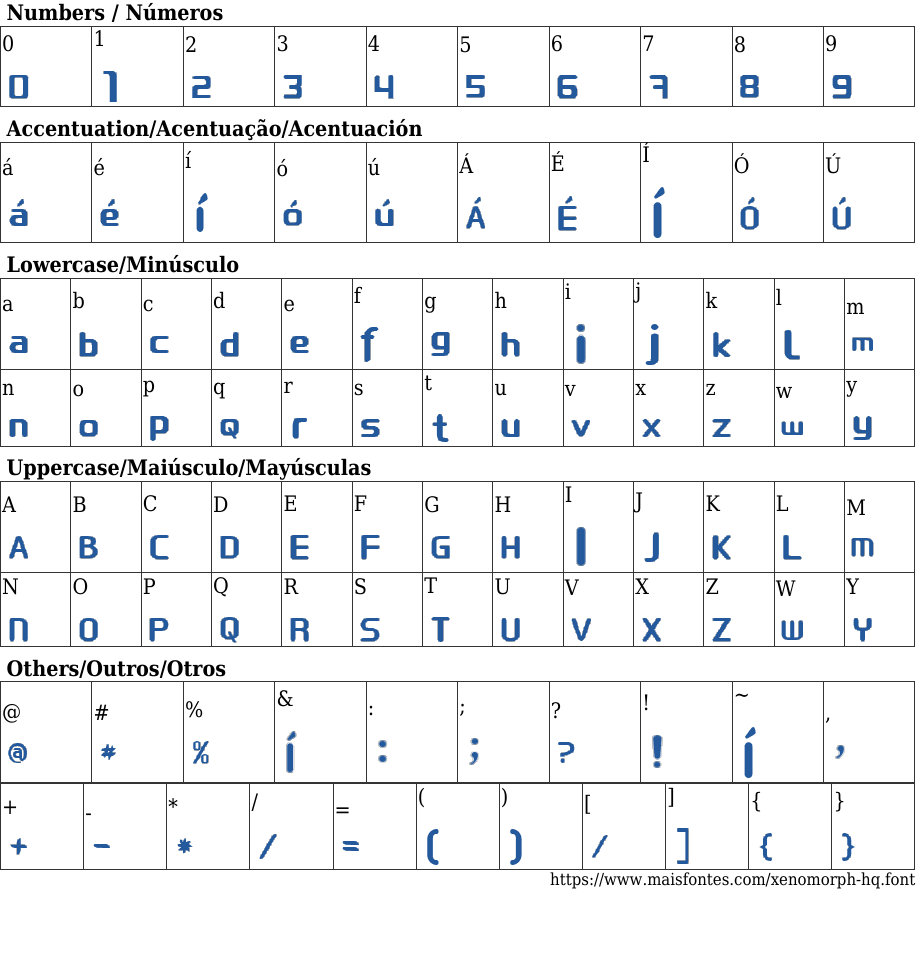 Xenomorph hq: Free Font Download | MaisFontes