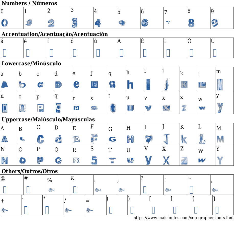 Xerographer Fonts: Baixar Fonte Grátis | MaisFontes