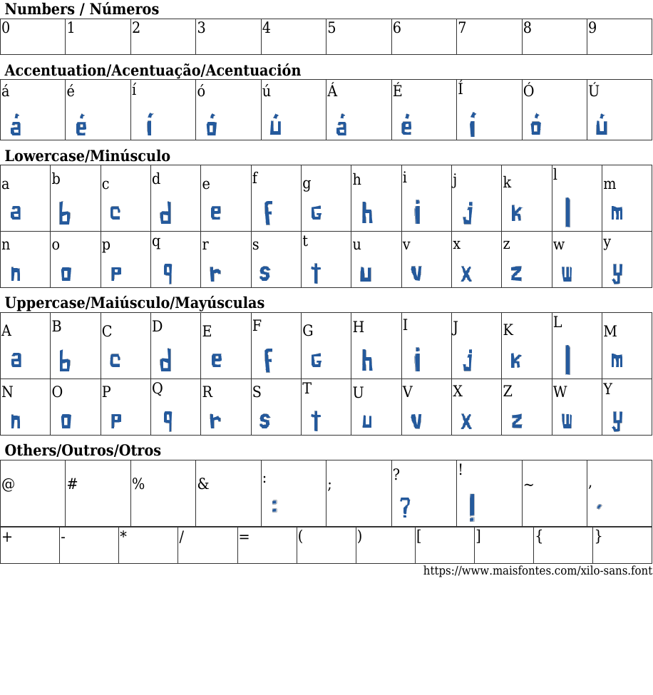 Xilo sans: Free Font Download | MaisFontes