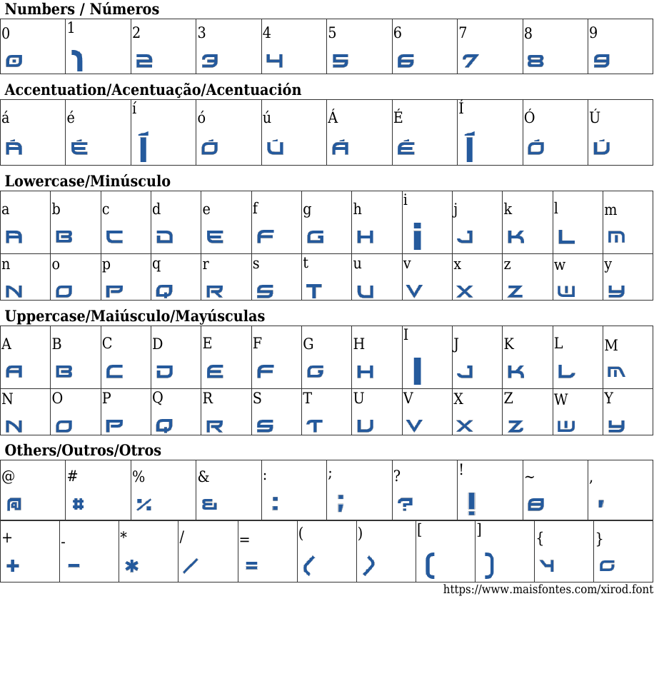 Xirod: Free Font Download | MaisFontes