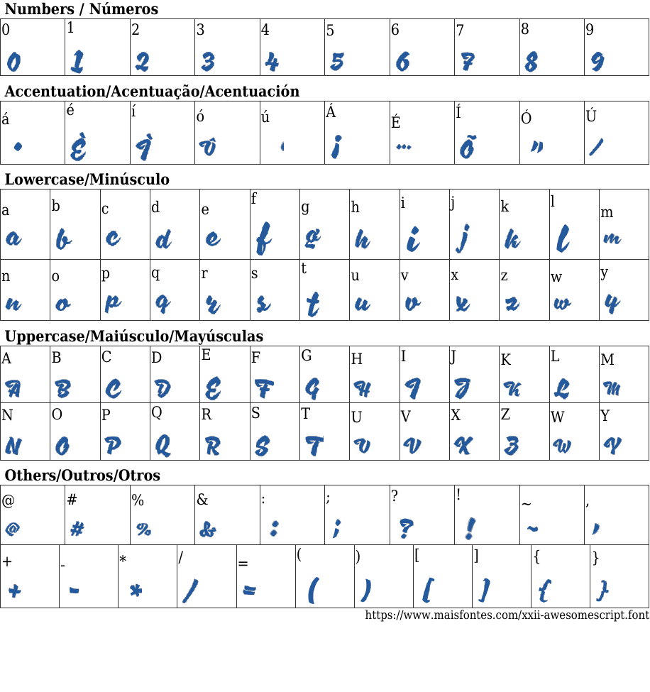 XXII Awesome Script Font: Free Download | MaisFontes