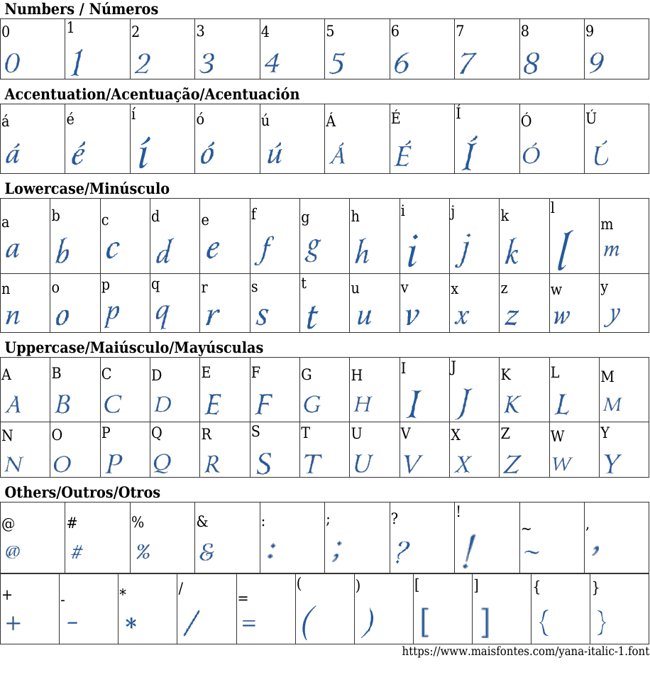 Yana v.2 Italic: Free Font Download | MaisFontes