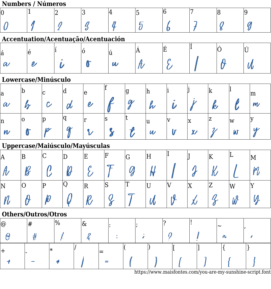 You Are My Sunshine Script Font: Free Download | MaisFontes