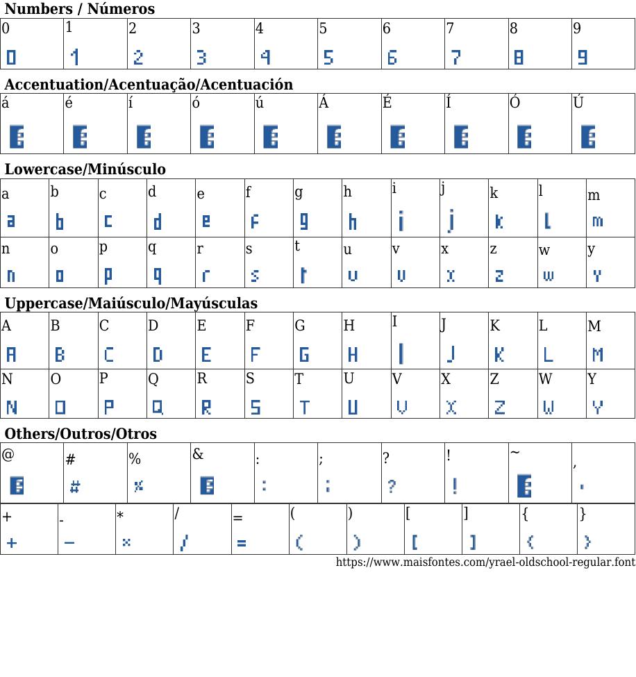 Yrael Oldschool Regular: Baixar Fonte Grátis | MaisFontes