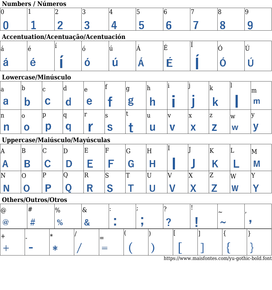 Yu Gothic Bold: Download Free Font | MaisFontes