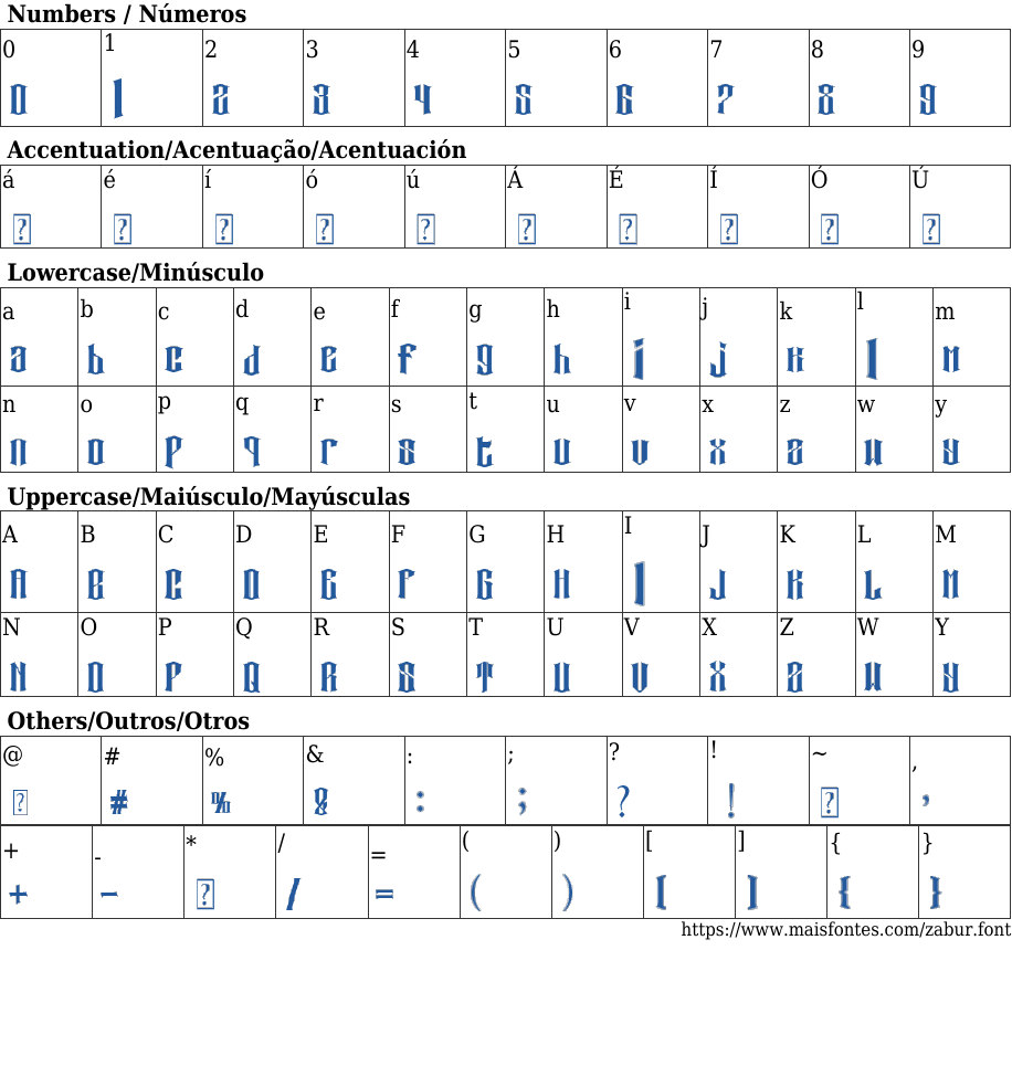 Zabur: Baixar Fonte Grátis | MaisFontes