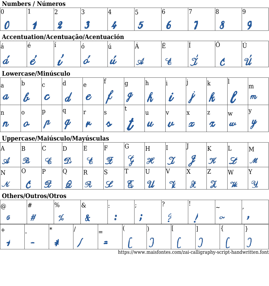 Zai Calligraphy Script Handwritten Font: Free Download | MaisFontes