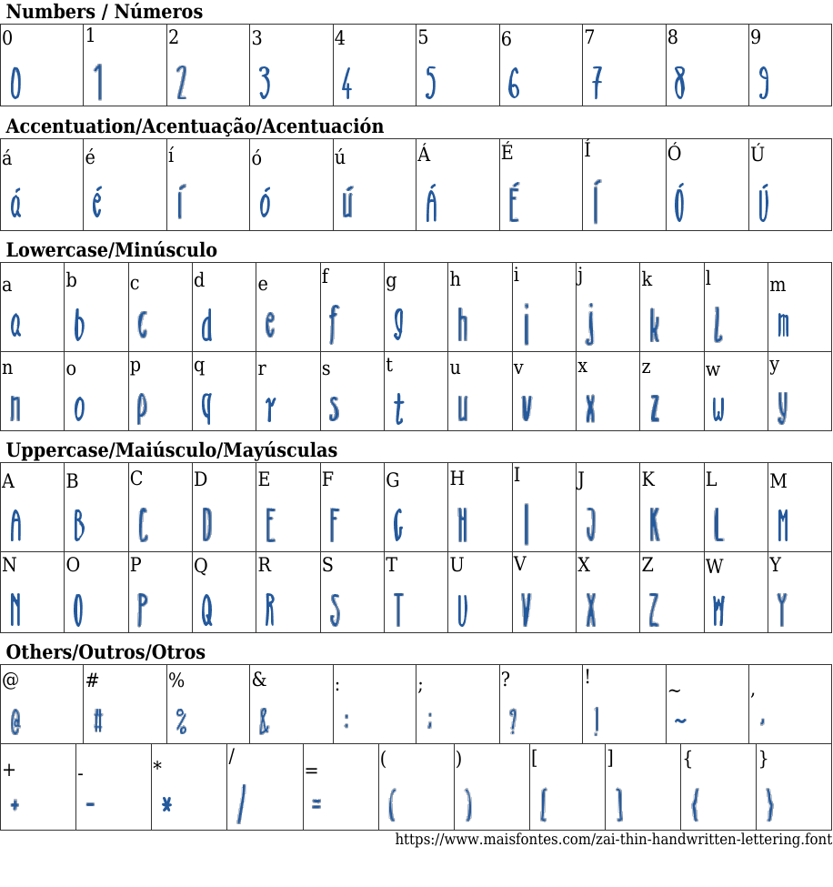 Zai Thin Handwritten Lettering: Baixar Fonte Grátis | MaisFontes