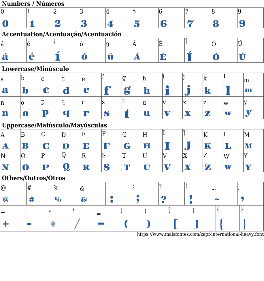 Zapf International Heavy Font: Free Download | MaisFontes