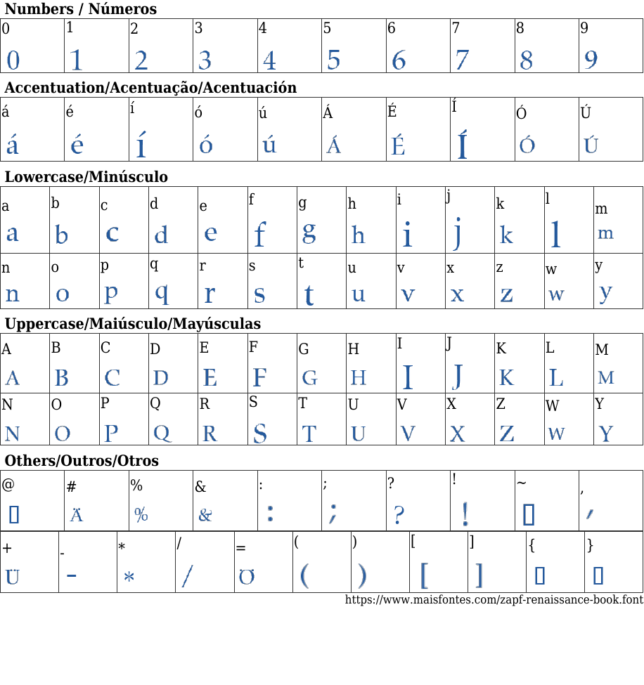 Zapf Renaissance Book Font: Free Download | MaisFontes