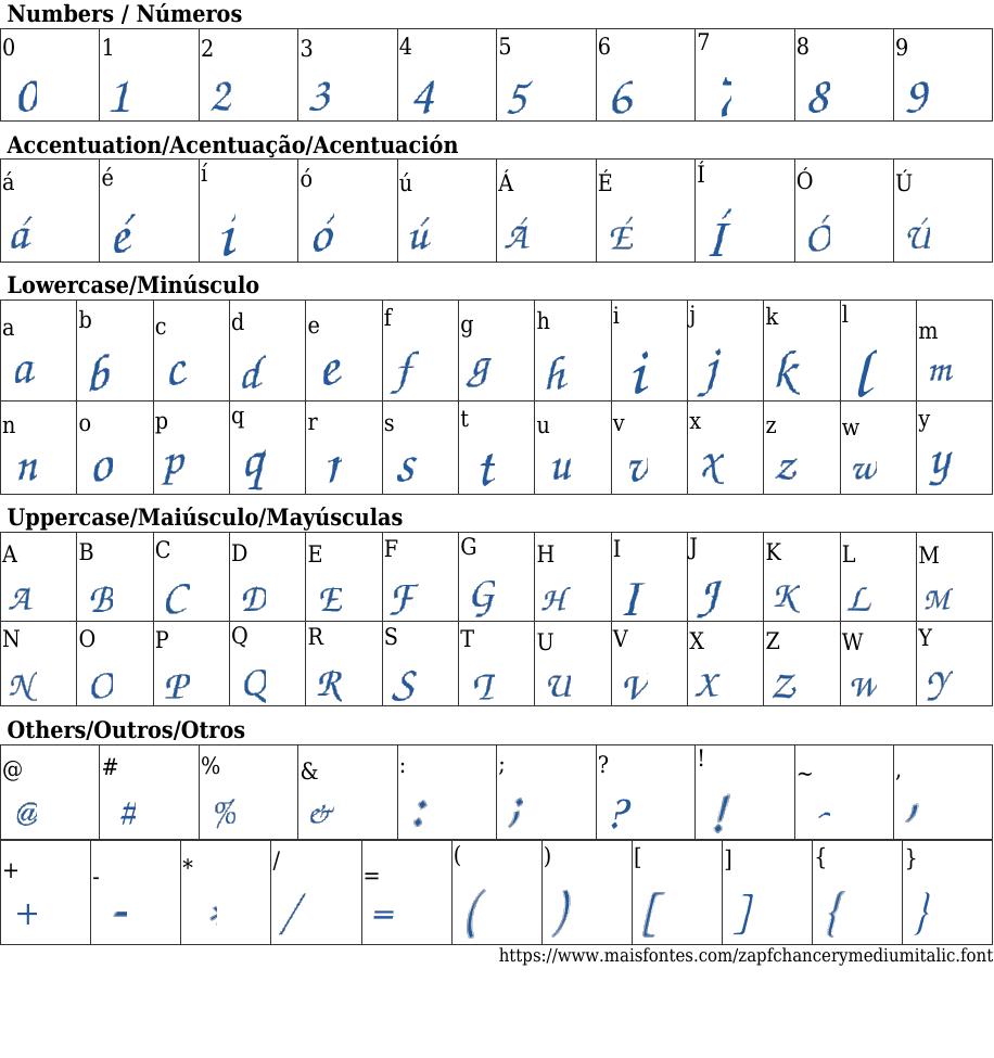Zapf Chancery Medium Italic: Free Font Download | MaisFontes