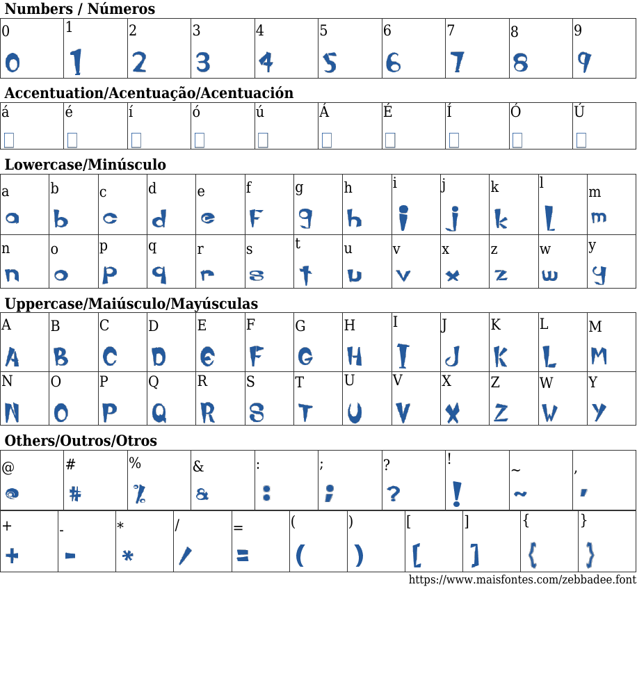 Zebbadee: Baixar Fonte Grátis | MaisFontes
