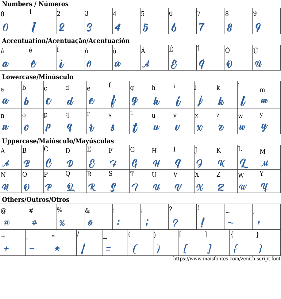 Zenith Script Font: Free Download | MaisFontes