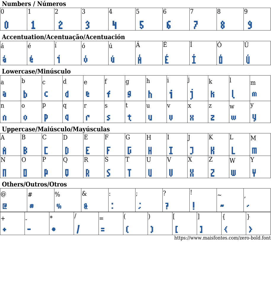 ZEro Bold: Baixar Fonte Grátis | MaisFontes