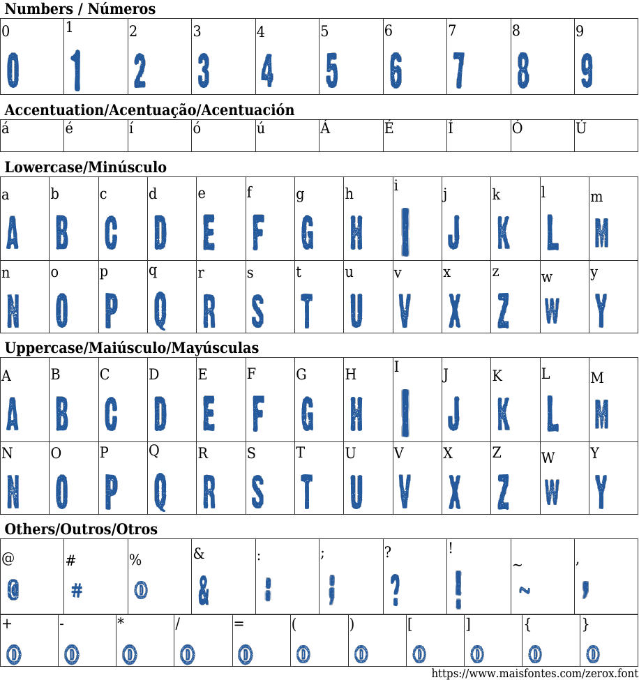 Zerox: Free Font Download | MaisFontes