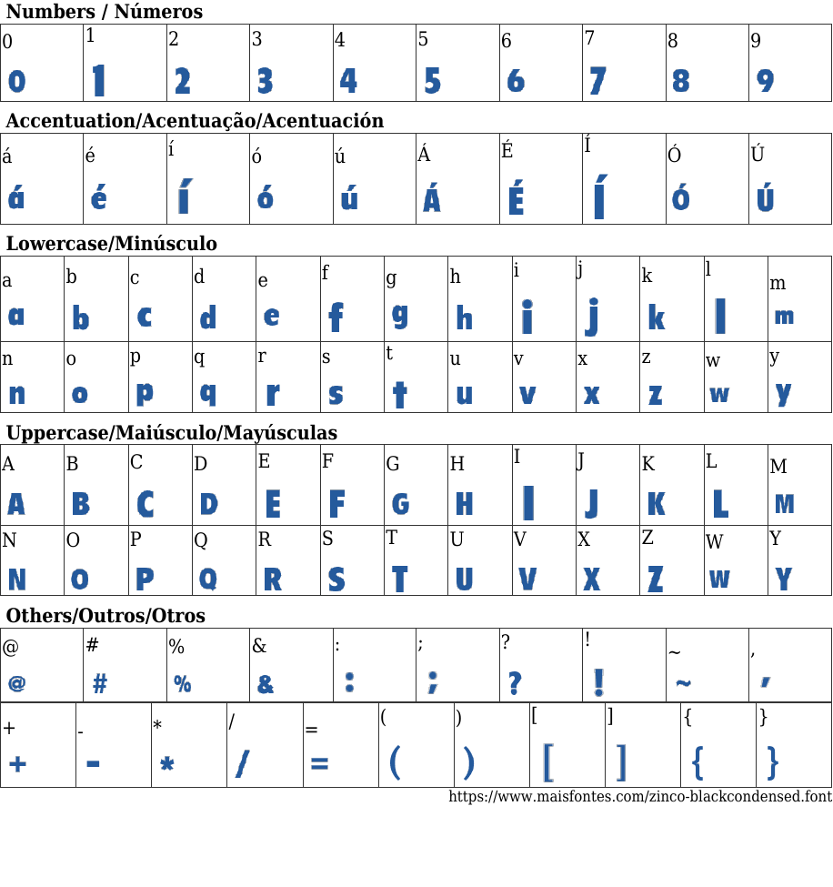 Zinco Black Condensed: Free Font Download | MaisFontes