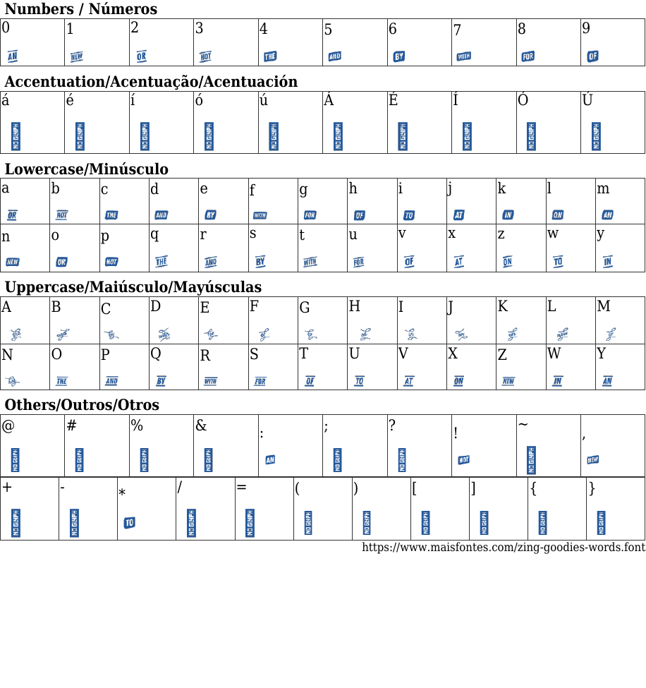 Zing Goodies Words: Free Font Download | MaisFontes