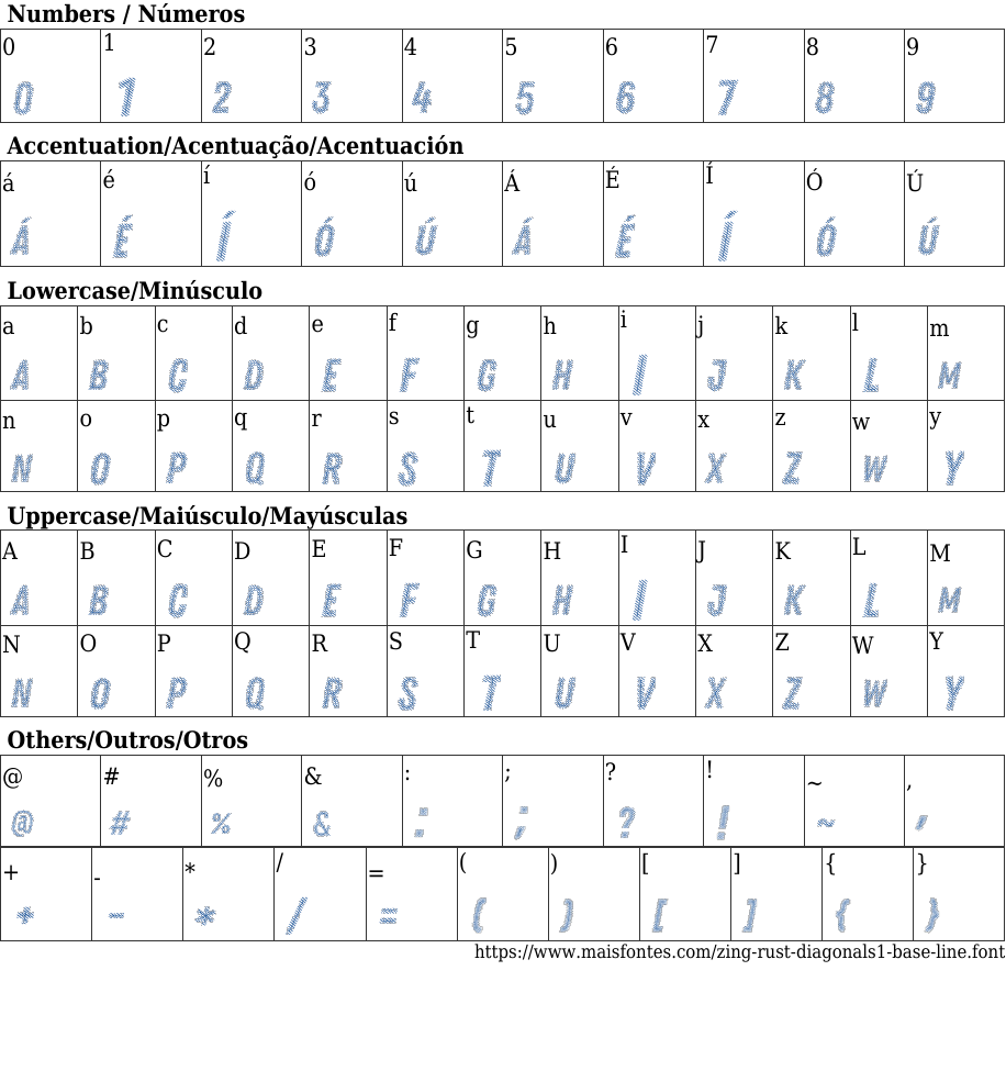Zing Rust Diagonals 1 Base Line: Free Font Download | MaisFontes
