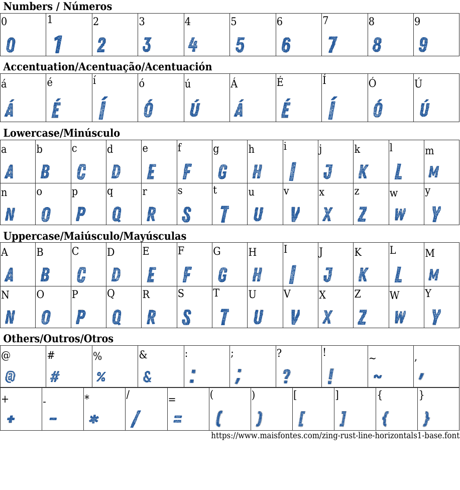 Zing Rust Line Horizontals 1 Base: Free Font Download | MaisFontes
