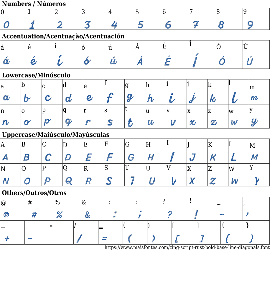 Zing Script Rust Base Line Diagonals Bold: Free Font Download | MaisFontes