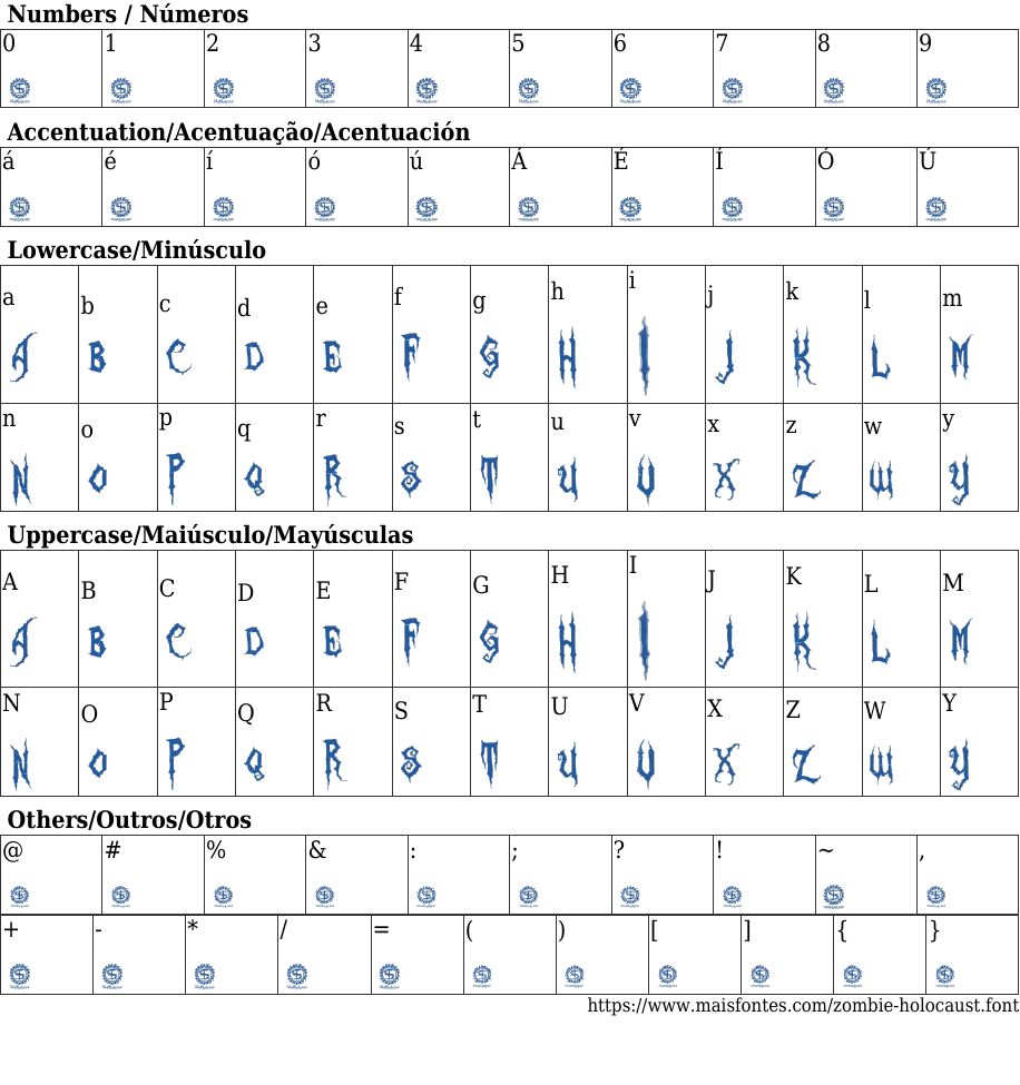 Zombie Holocaust: Free Font Download | MaisFontes